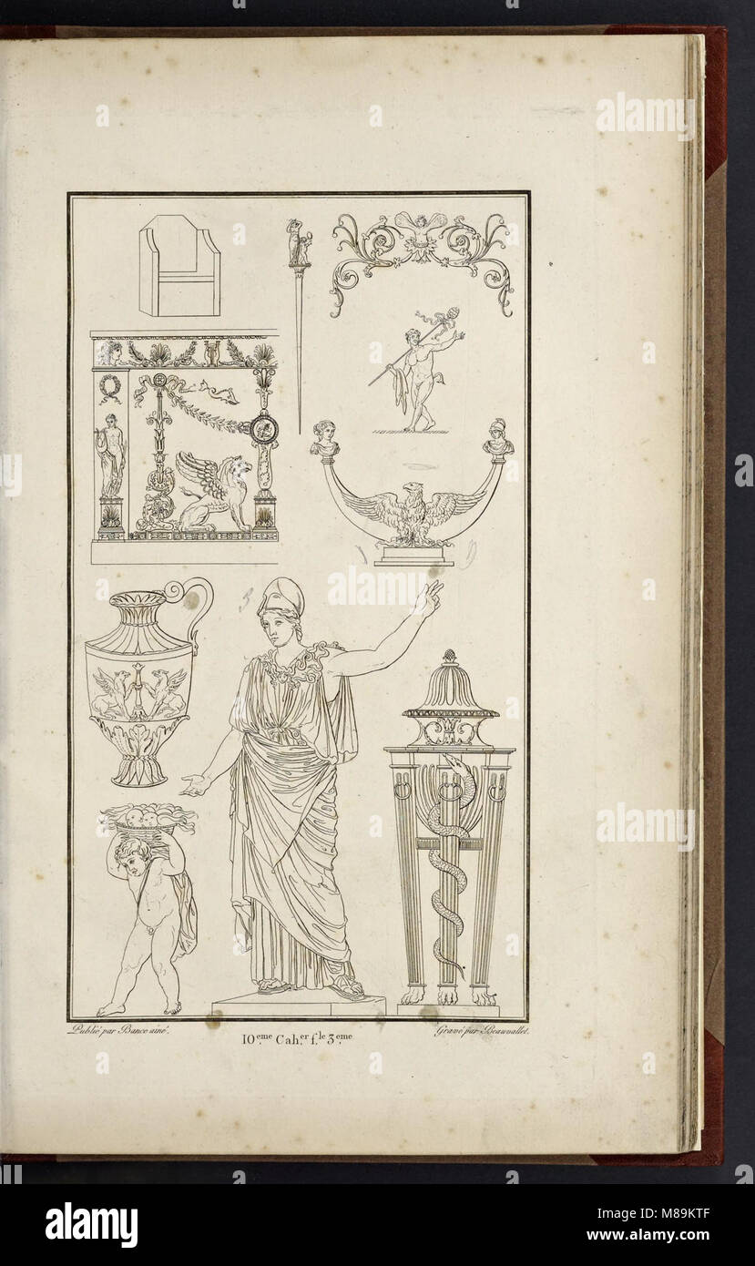 Fragmens d'architecture, sculpture et peinture, dans le style antique ...