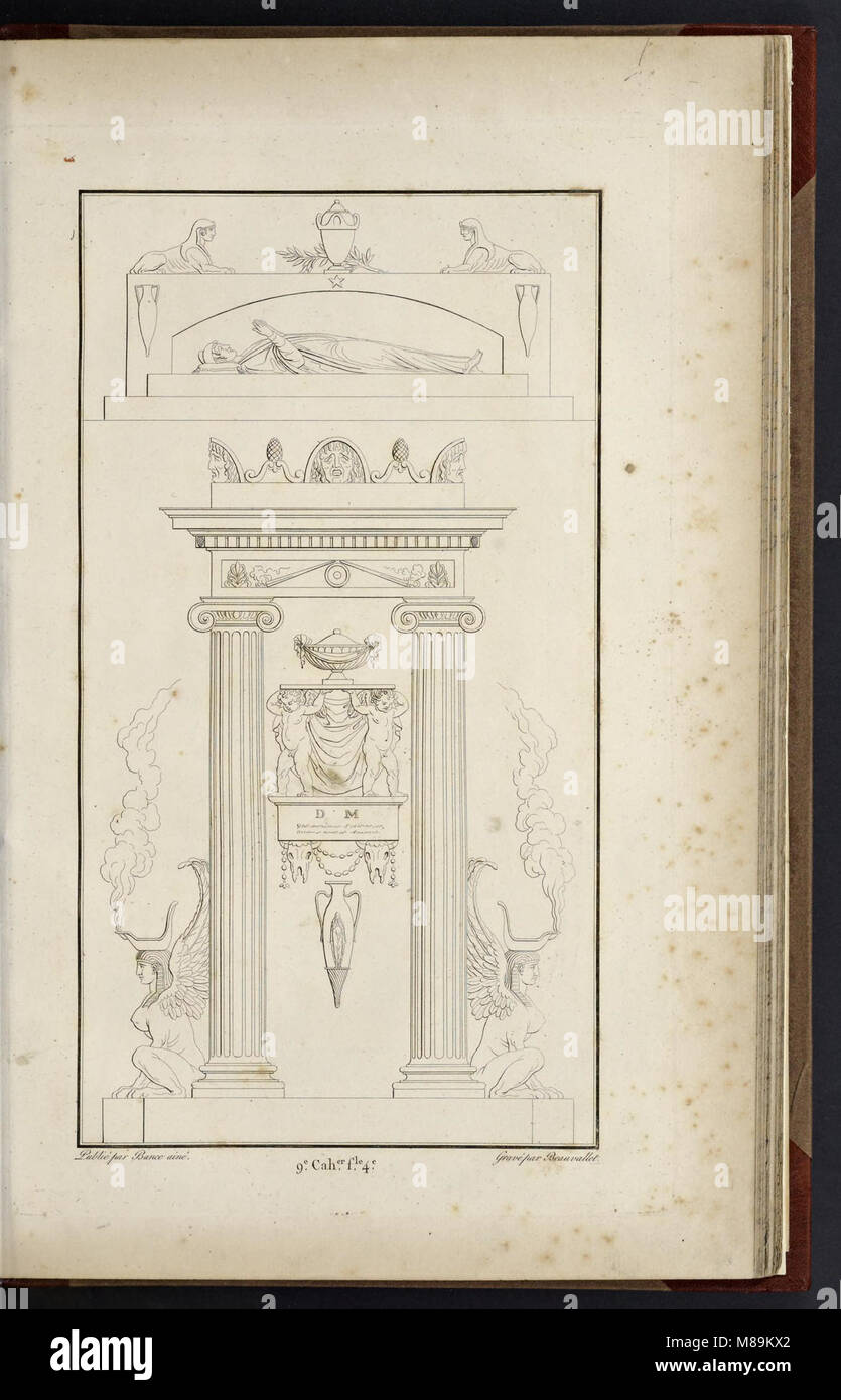 Fragmens d'architecture, sculpture et peinture, dans le style antique ...