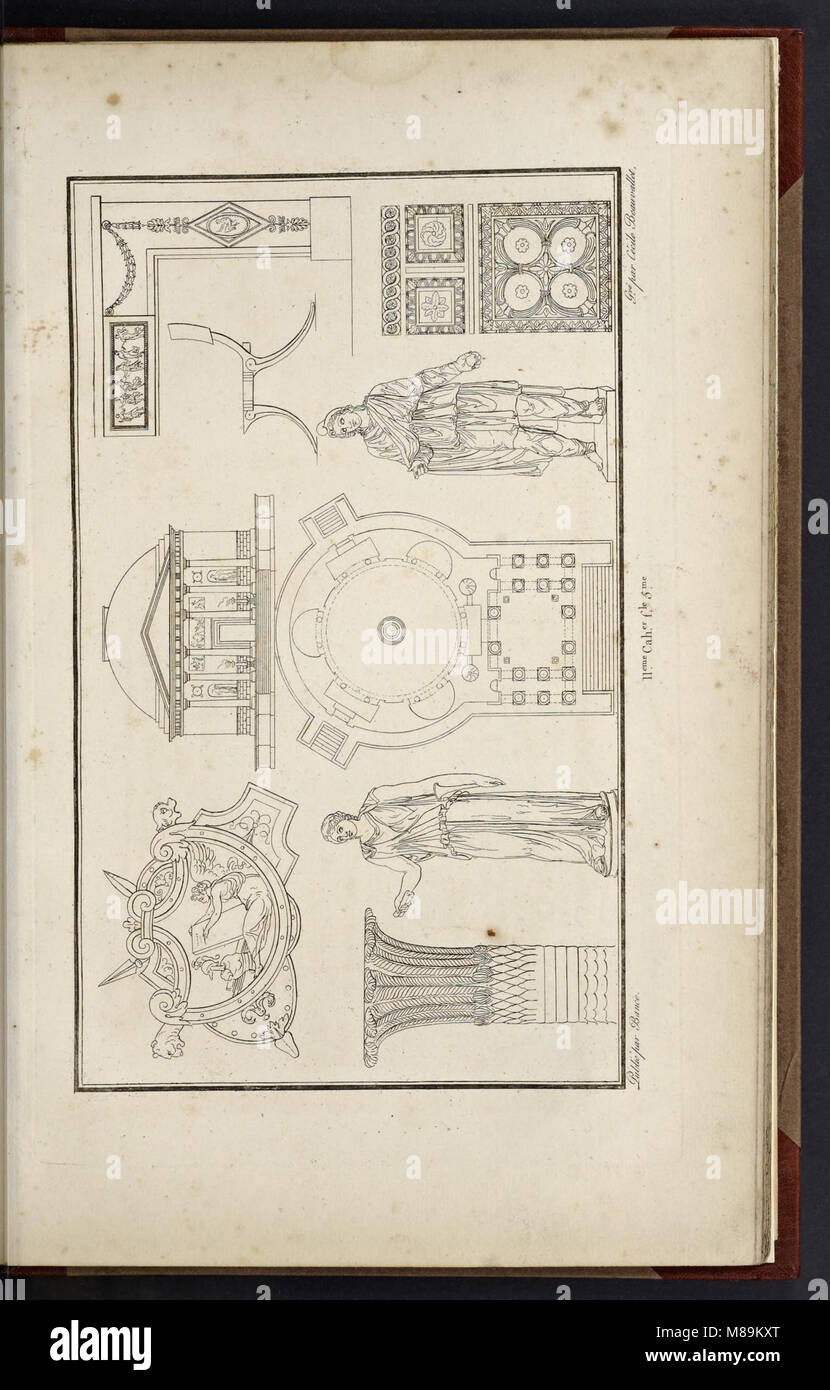 Fragmens d'architecture, sculpture et peinture, dans le style antique ...