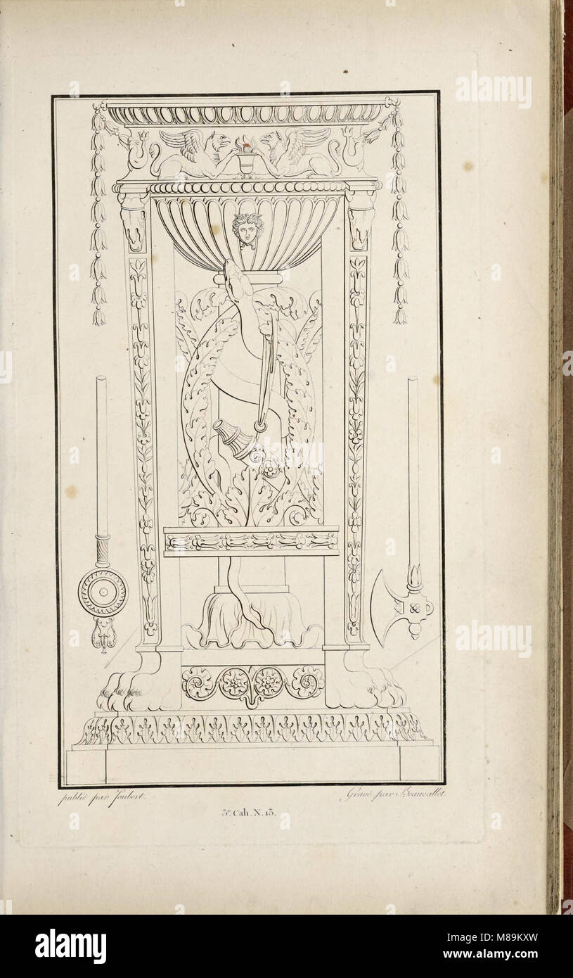 Fragmens d'architecture, sculpture et peinture, dans le style antique ...