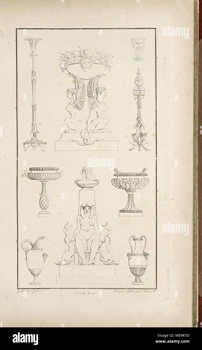 Fragmens d'architecture, sculpture et peinture, dans le style antique ...
