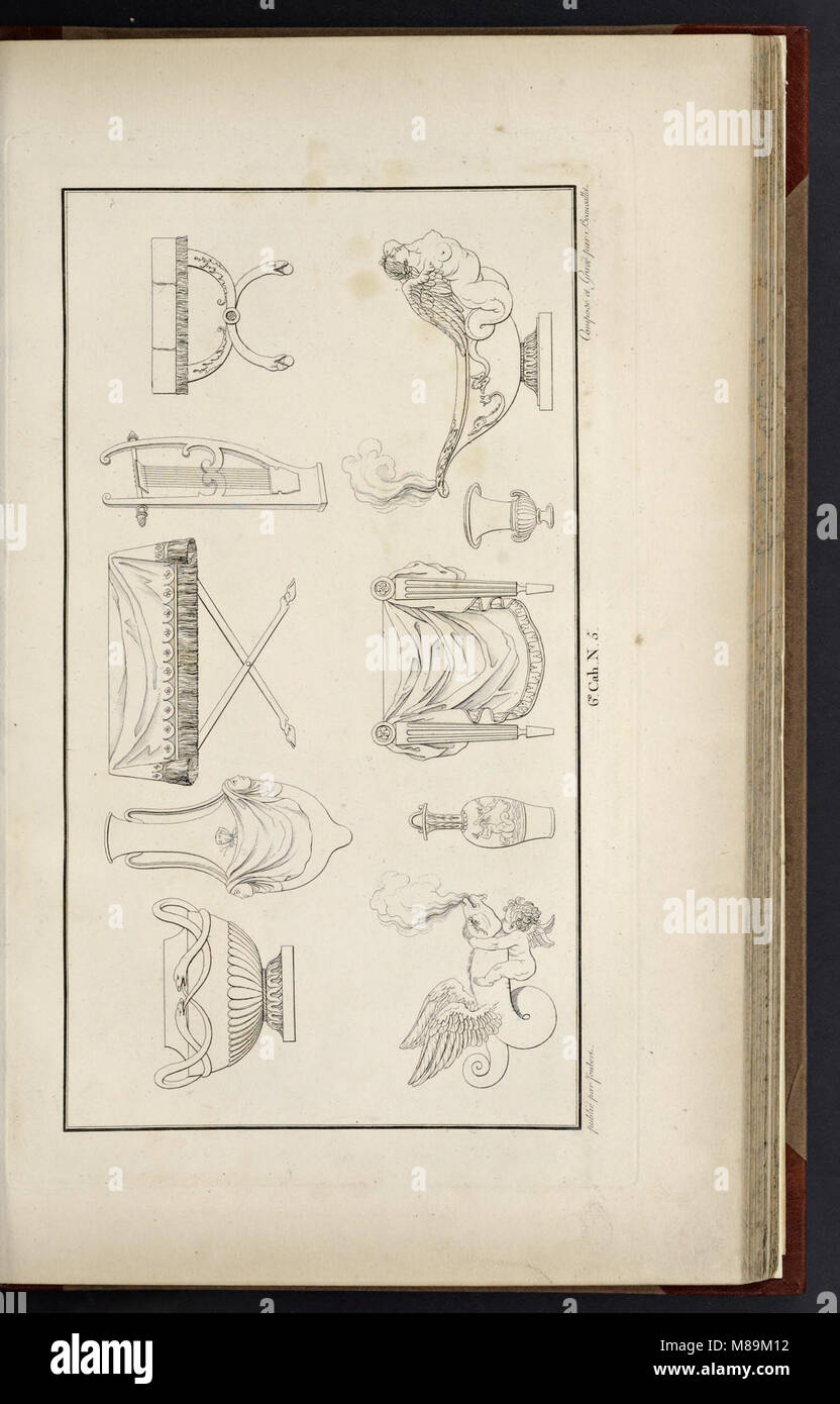 Fragmens d'architecture, sculpture et peinture, dans le style antique ...
