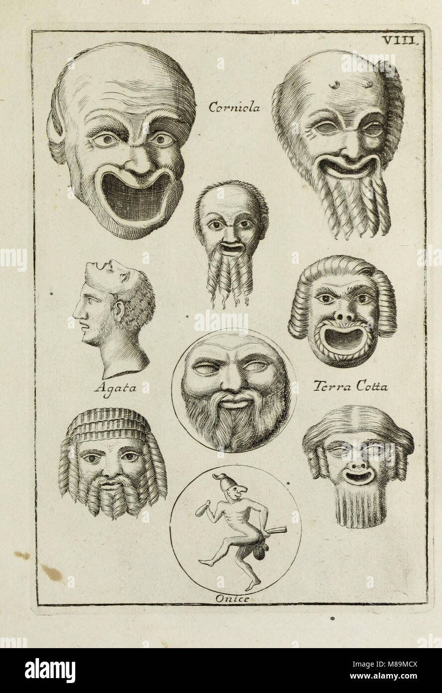 This 1754 dissertation by Francisci Ficoroni explores the scenic masks ...