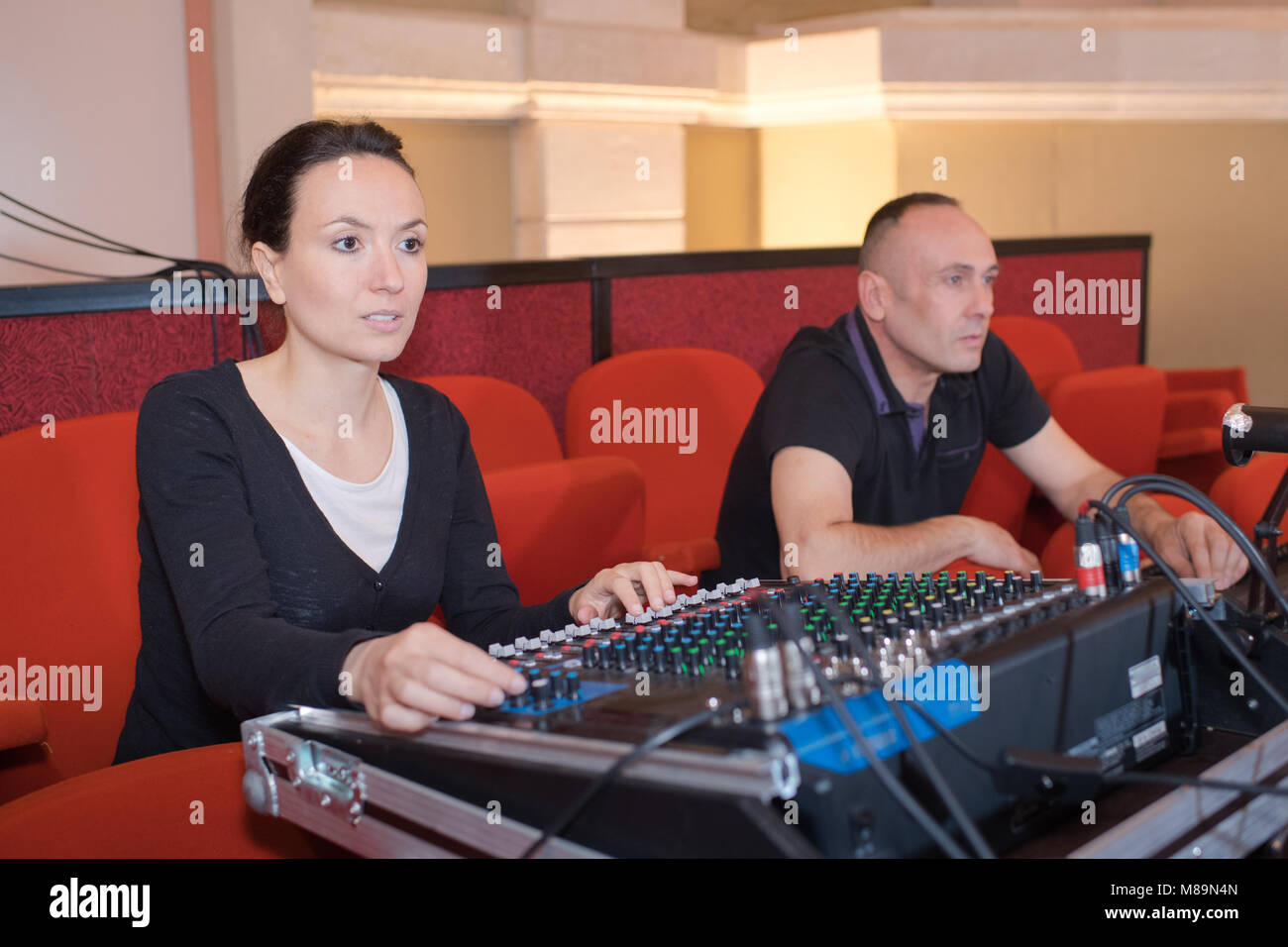 record producers at work Stock Photo - Alamy
