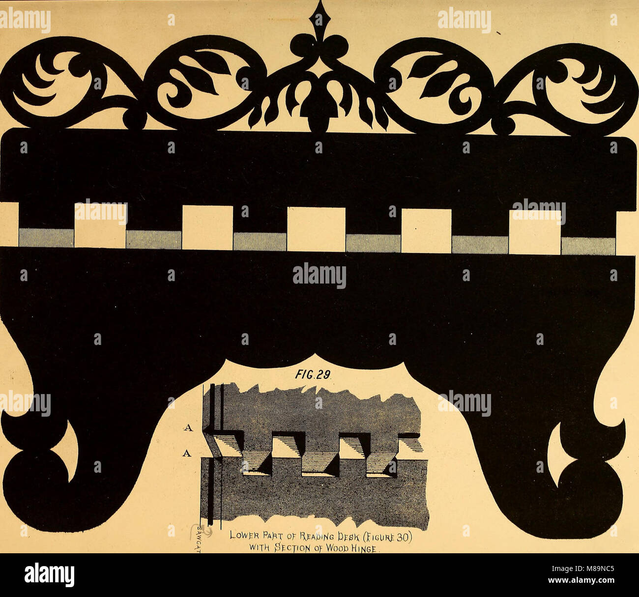 This 1870 guide focuses on fret cutting and perforated carving ...