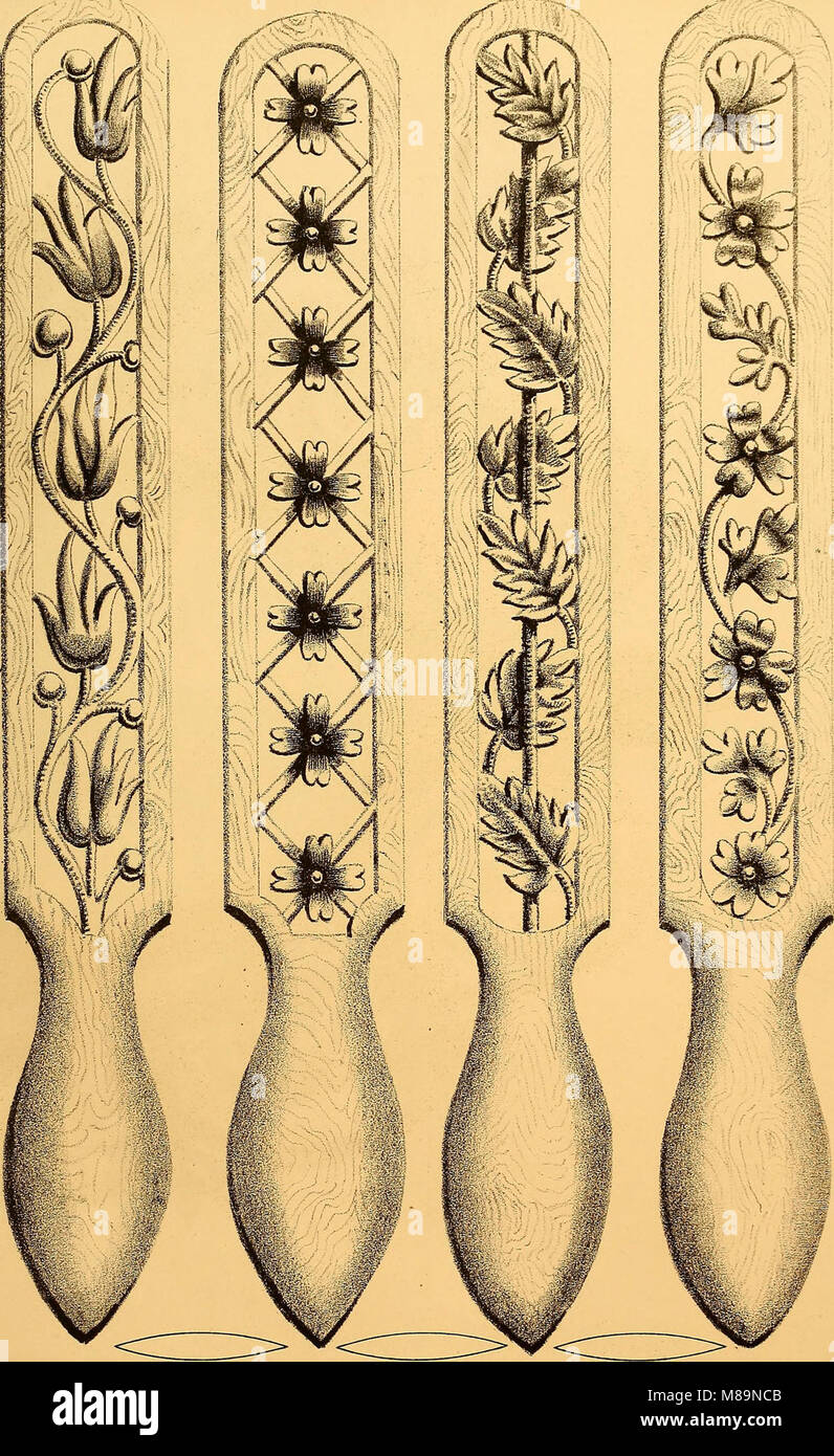 Fret cutting and perforated carving, with practical instructions (1870 ...
