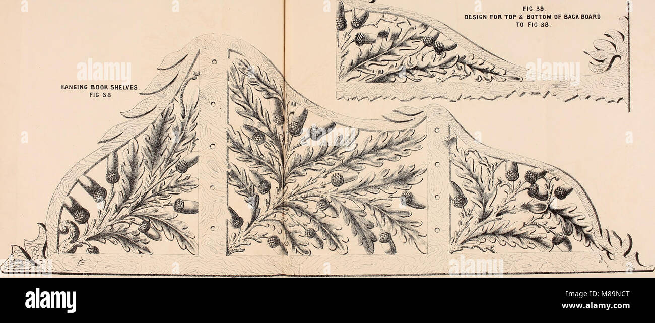 Fret cutting and perforated carving, with practical instructions (1870 ...