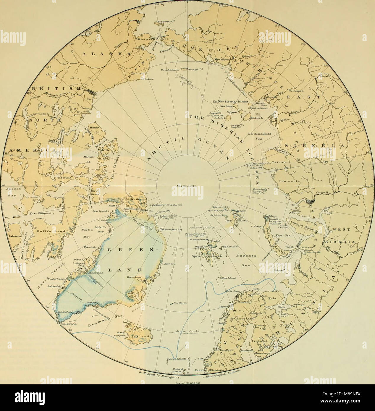 A portrait of Fridtiof Nansen, a renowned Norwegian explorer, scientist ...