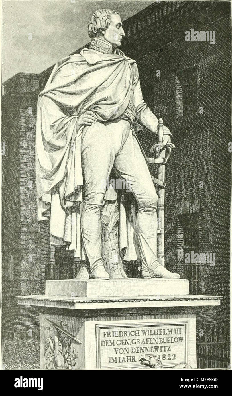 Friedrich Wilhelm von Bülow statue by Christian Daniel Rauch Stock ...
