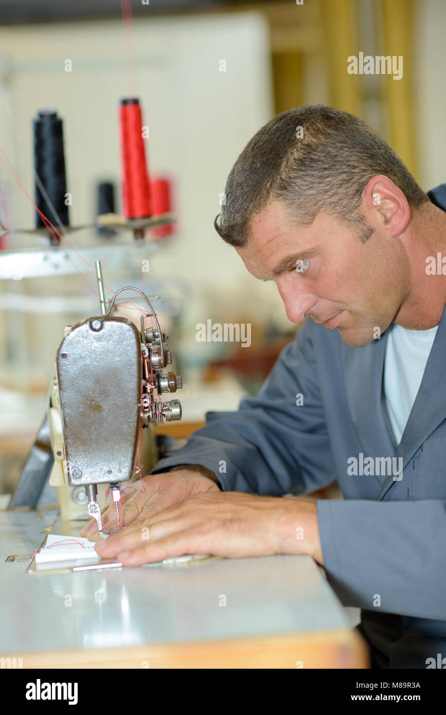 factory sewing operator Stock Photo - Alamy