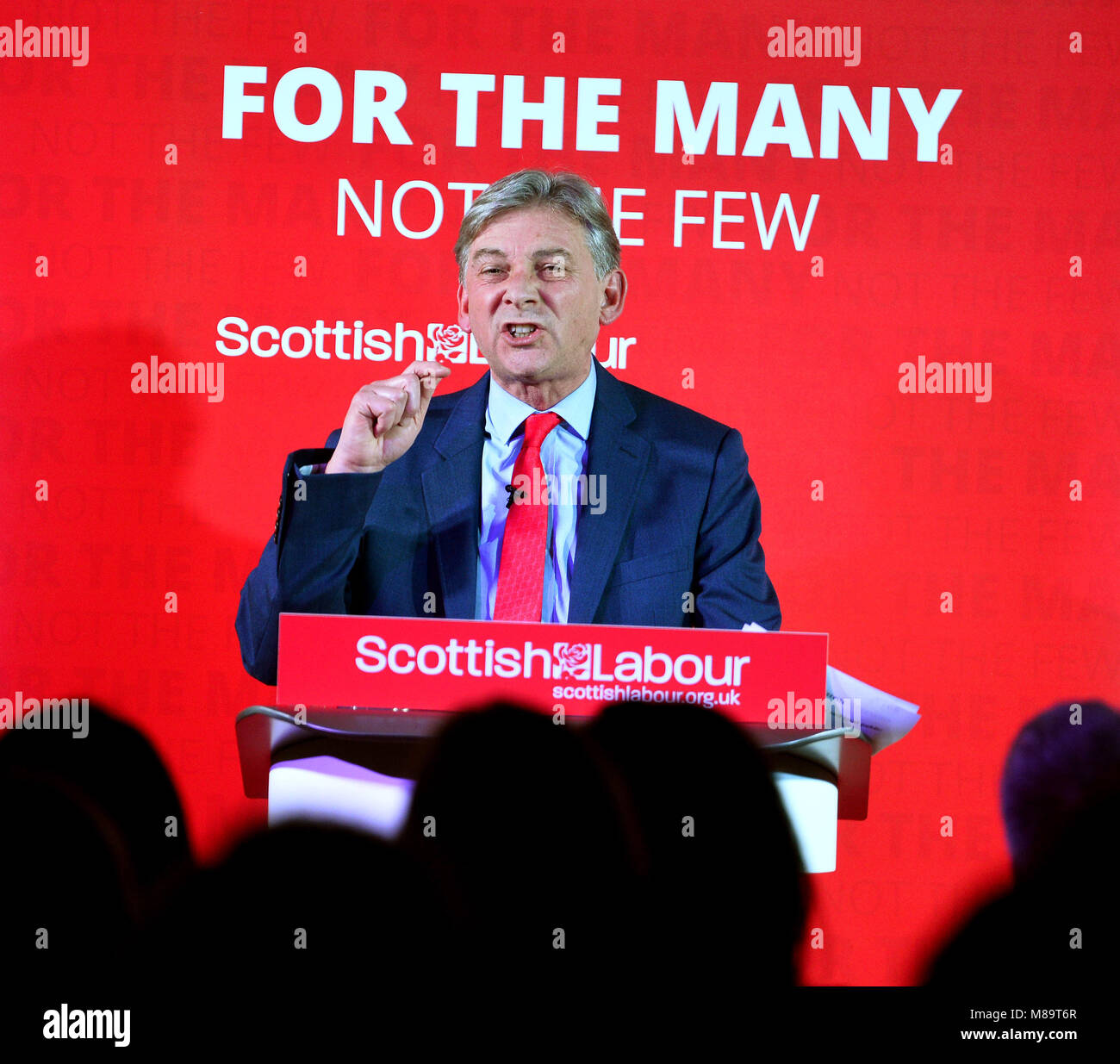 Labour leader Jeremy Corbyn and Richard Leonard speak at a campaign ...