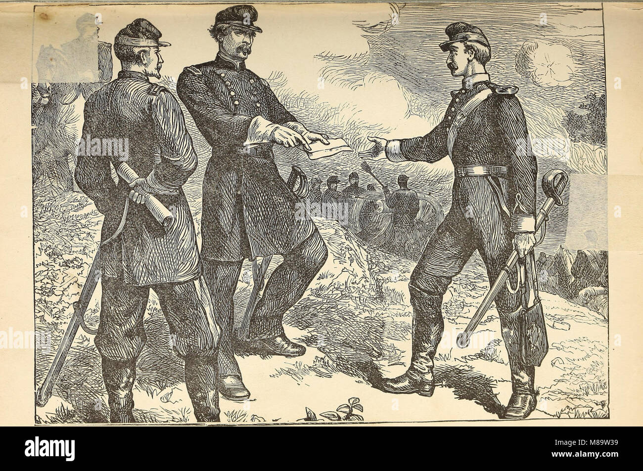 General George B. McClellan at the Battle of Antietam (1 Stock Photo ...