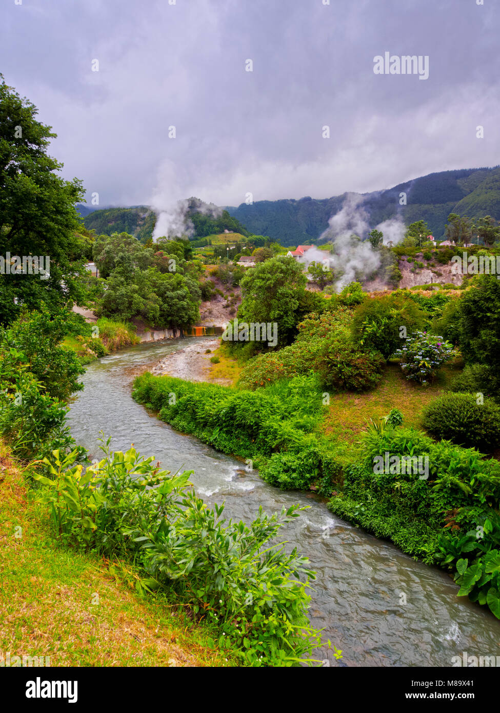 Caldeiras das Furnas, hot springs in Furnas, Sao Miguel Island, Azores ...