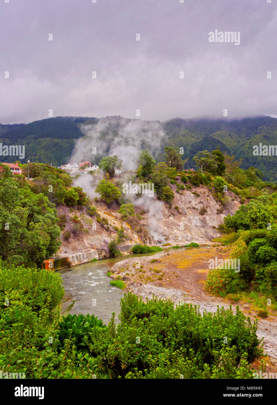 Caldeiras das Furnas, hot springs in Furnas, Sao Miguel Island, Azores ...