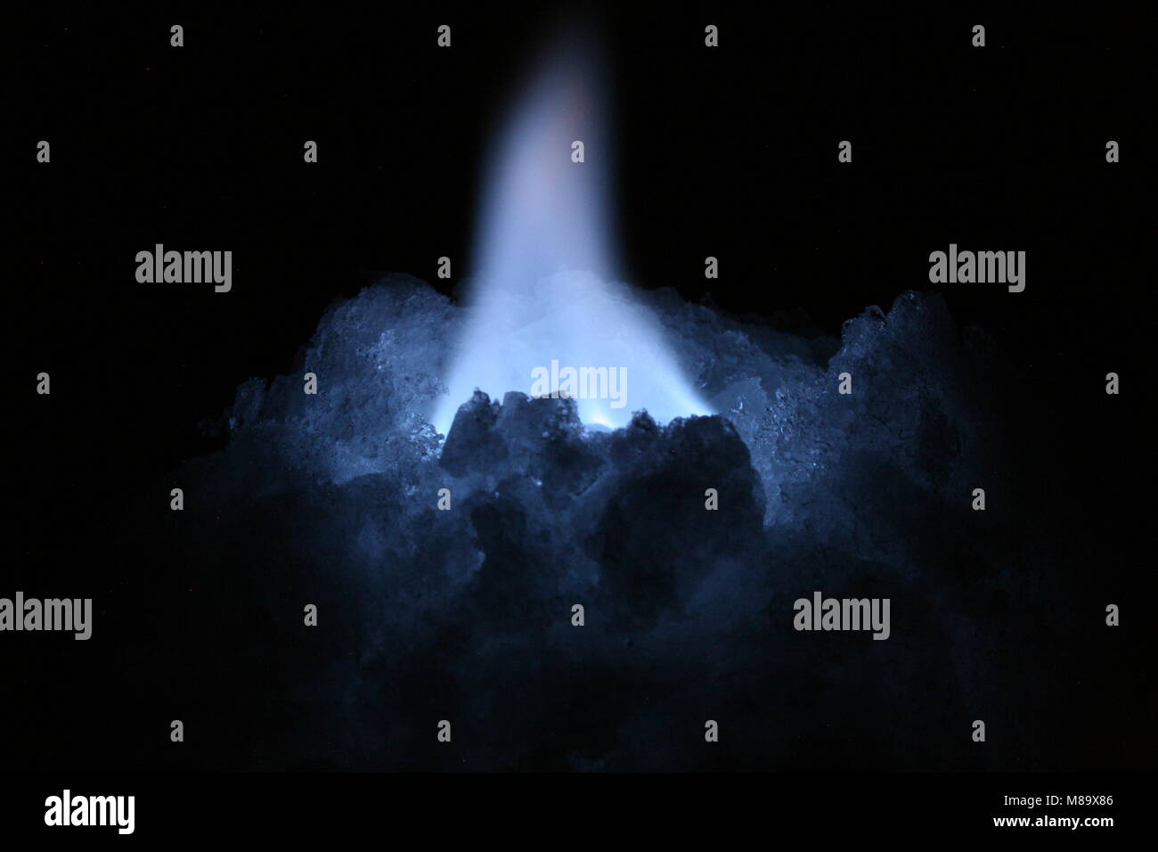 Fire and Snow Stock Photo - Alamy