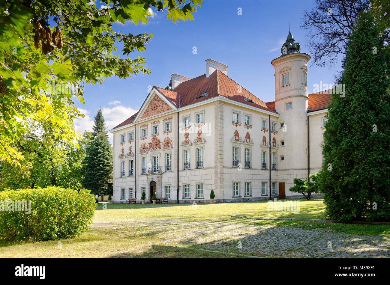 Bielinski family palace (17th century). A baronial residence complex in ...