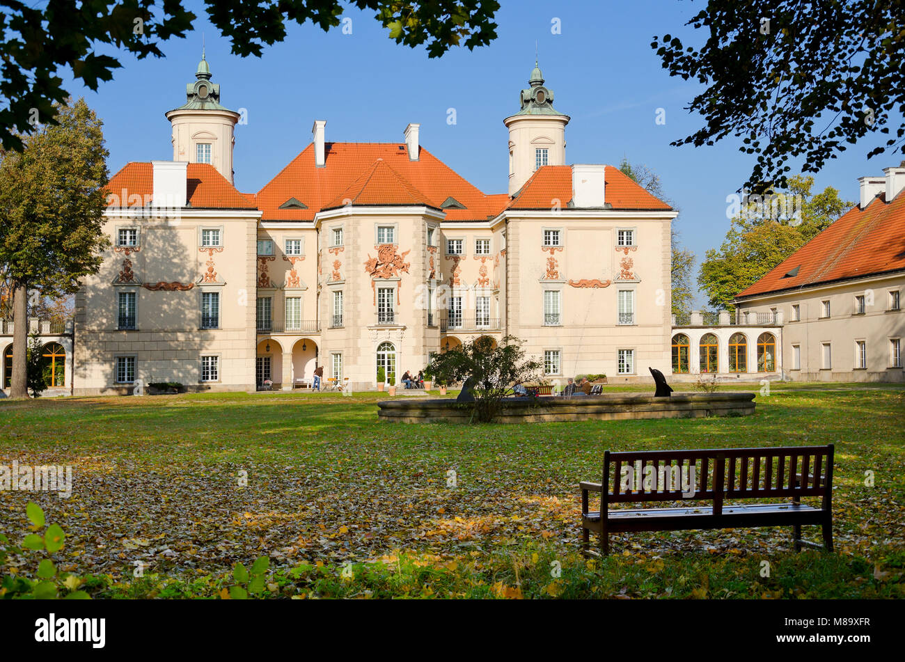 Bielinski family palace (17th century). A baronial residence complex in ...