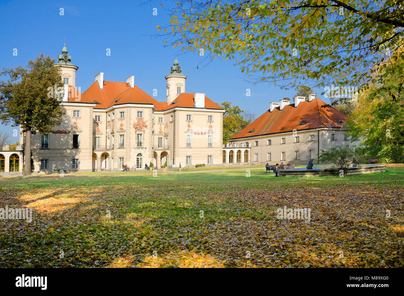 Bielinski family palace (17th century). A baronial residence complex in ...