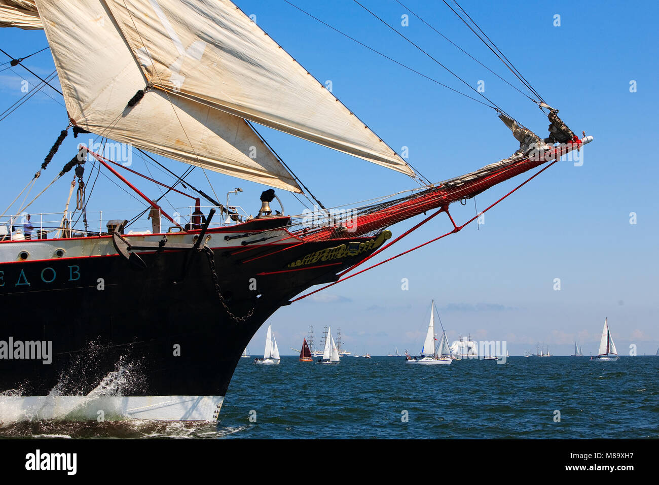 Barque 'Sedov'. Bay of Gdansk, Poland, Europe Stock Photo - Alamy