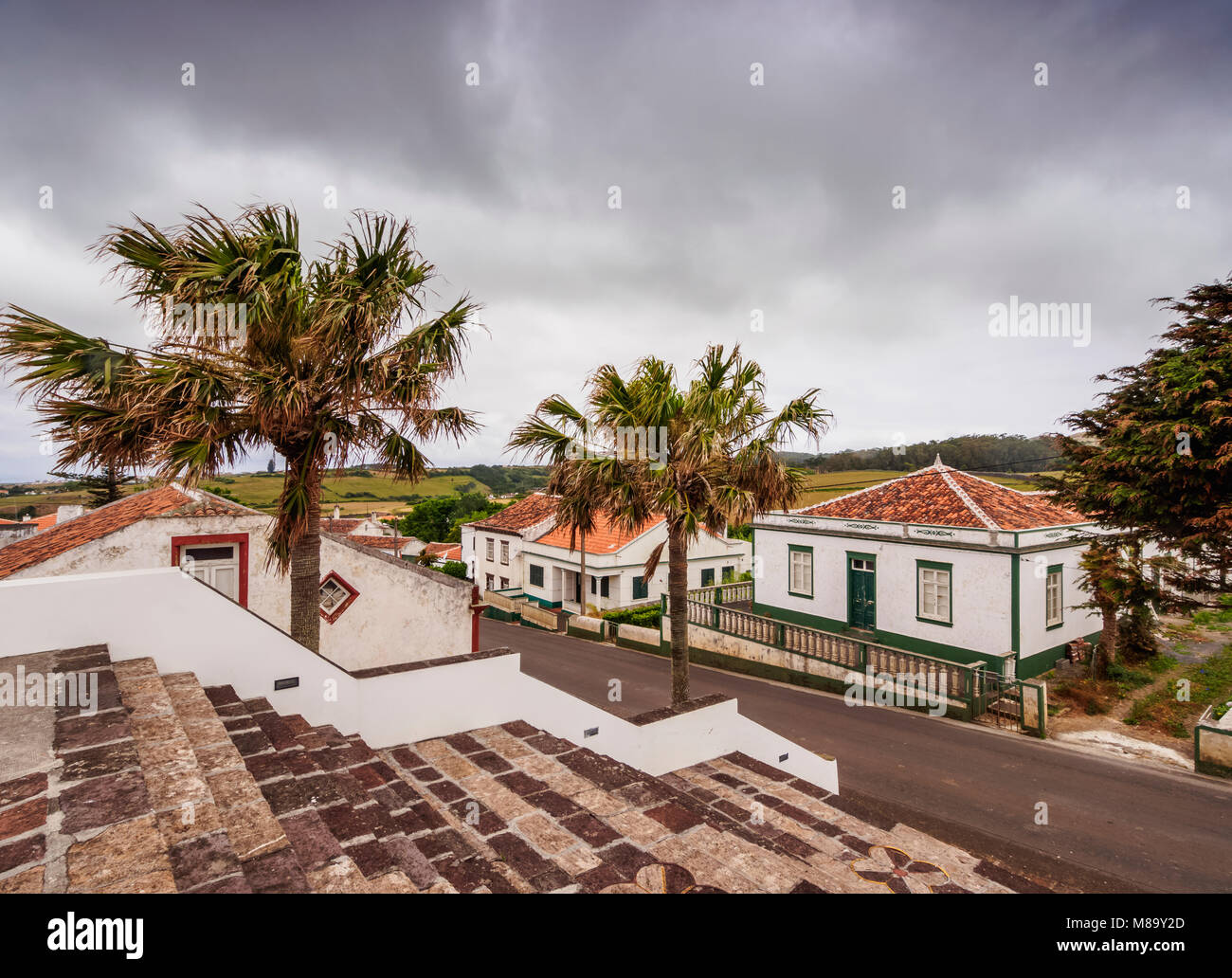 Traditional Architecture, Santa Maria Island, Azores, Portugal Stock ...