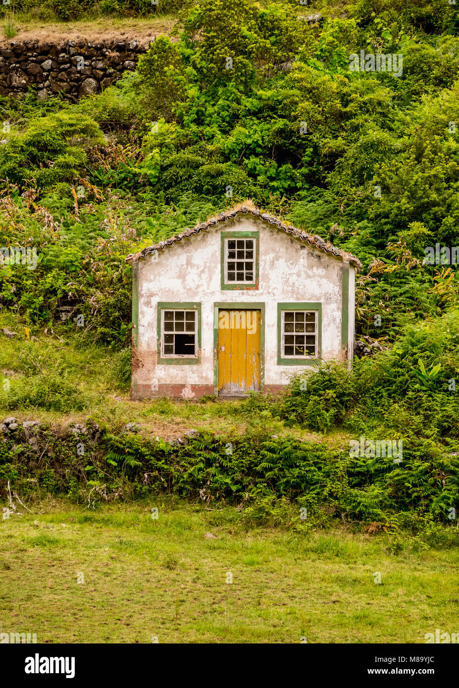 Traditional Building near Sao Lourenco, Santa Maria Island, Azores ...