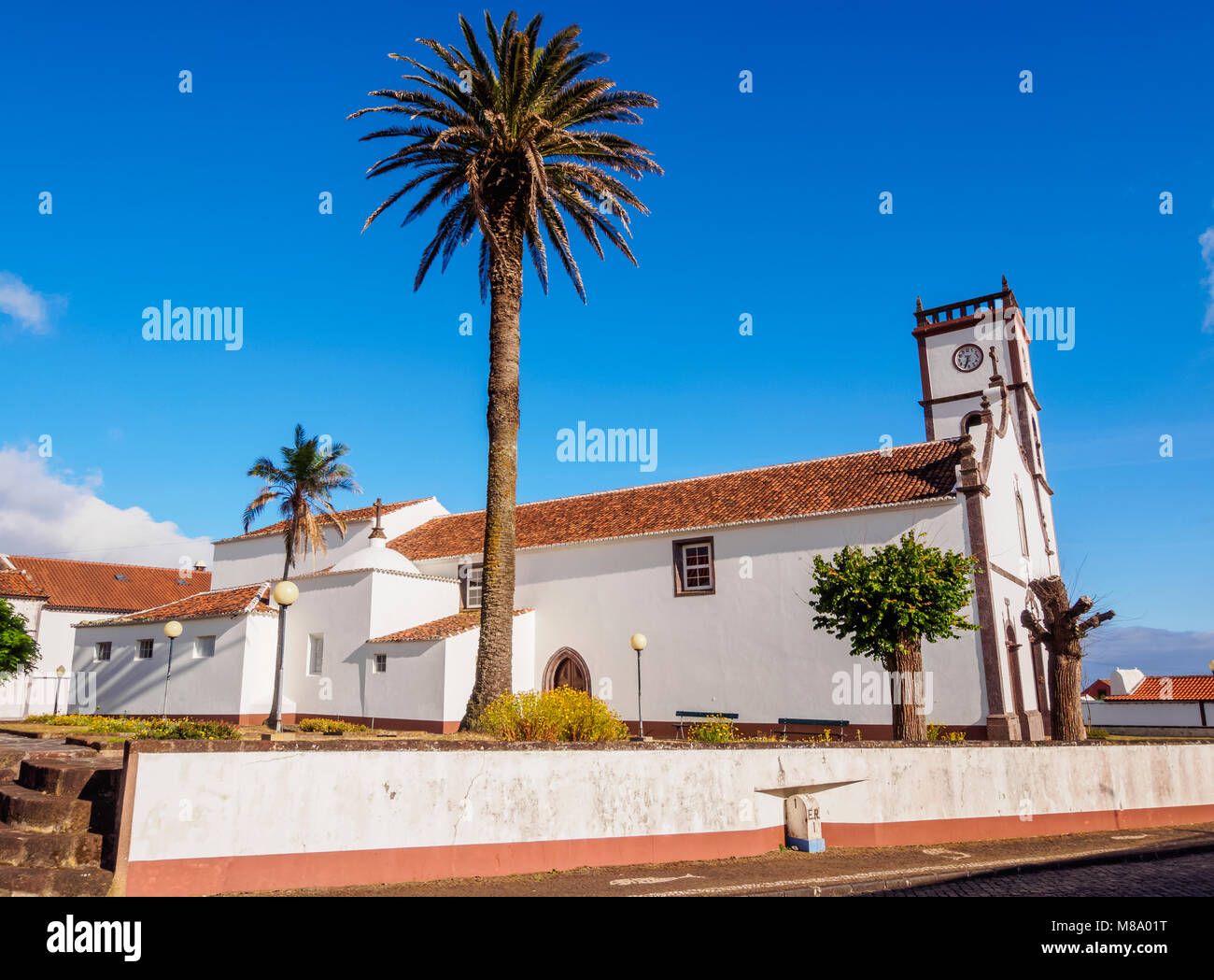 Main Church, Vila do Porto, Santa Maria Island, Azores, Portugal Stock ...