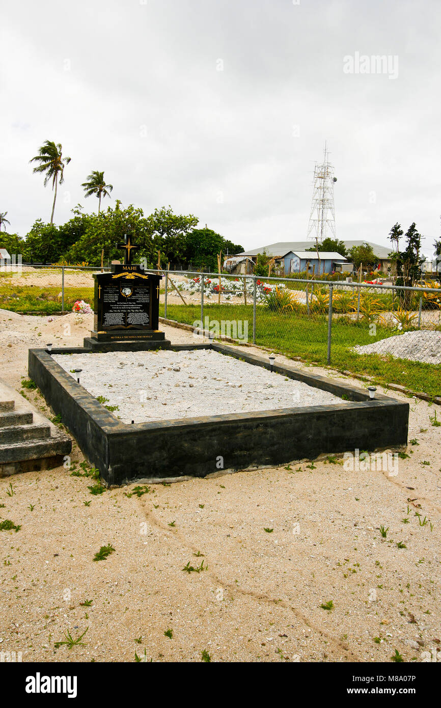 Tomb. Lifuka island. Ha´apai islands. Tonga. Polynesia Stock Photo - Alamy