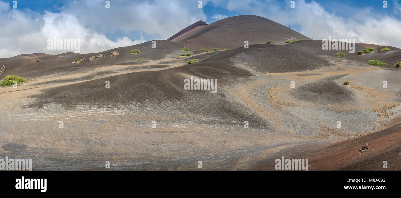 A view from Ascension Island in the south Atlantic Ocean showing the ...