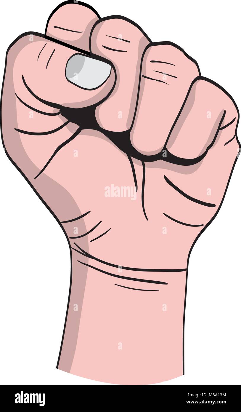person hand up oppose protest Stock Vector Image & Art - Alamy
