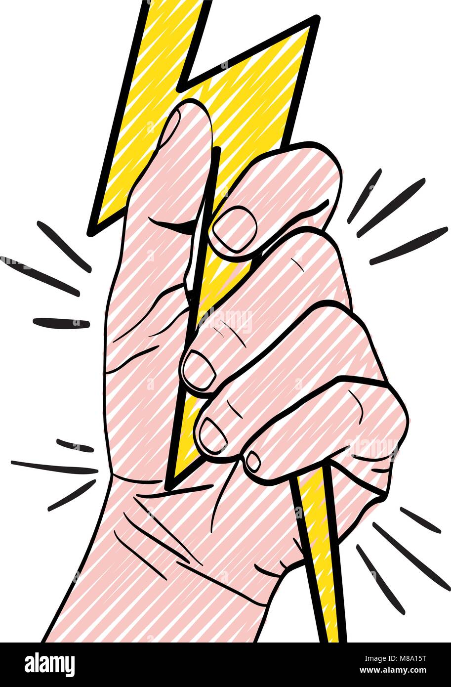 doodle person hand oppose with ray protest Stock Vector Image & Art - Alamy