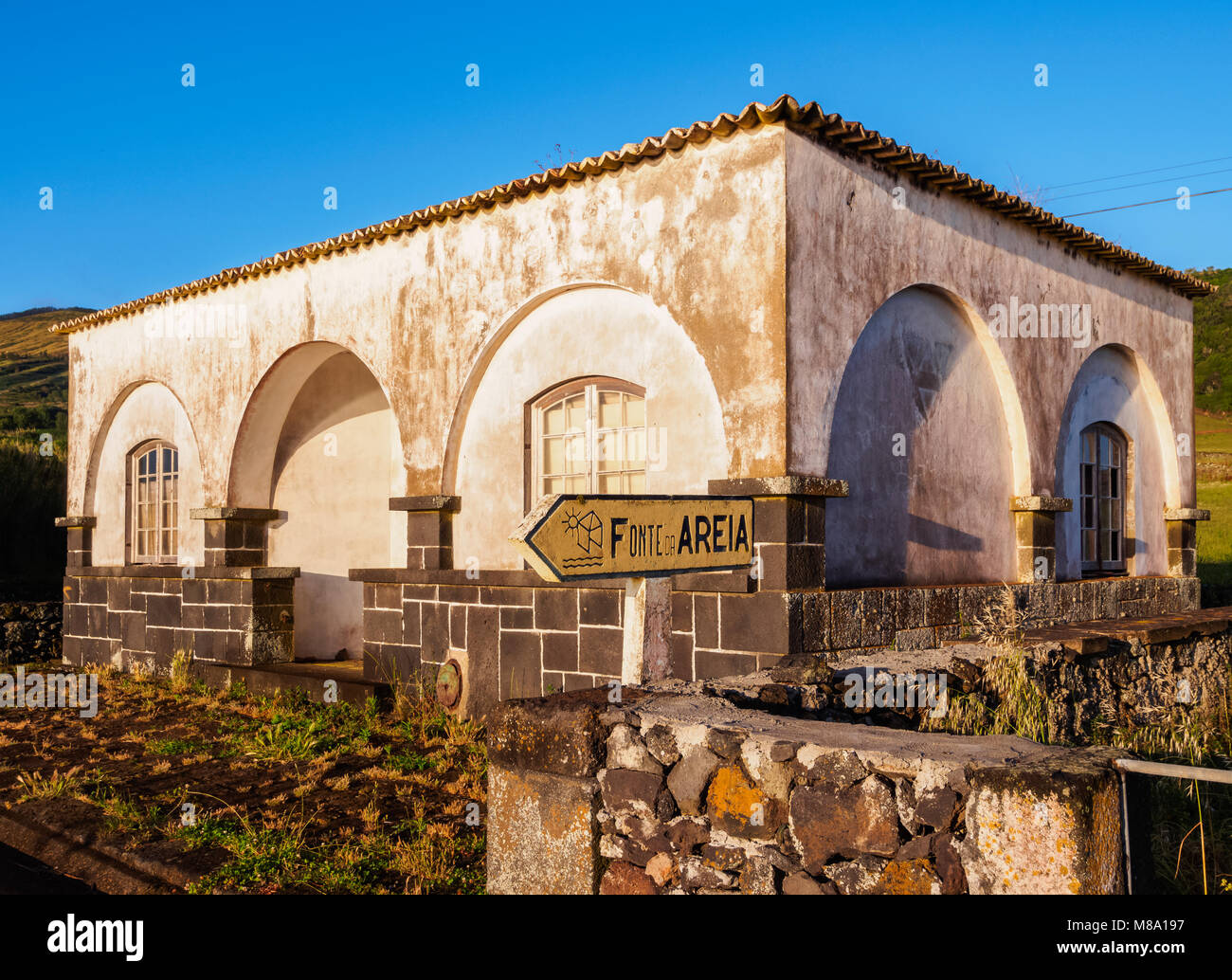 Traditional Architecture, Graciosa Island, Azores, Portugal Stock Photo ...