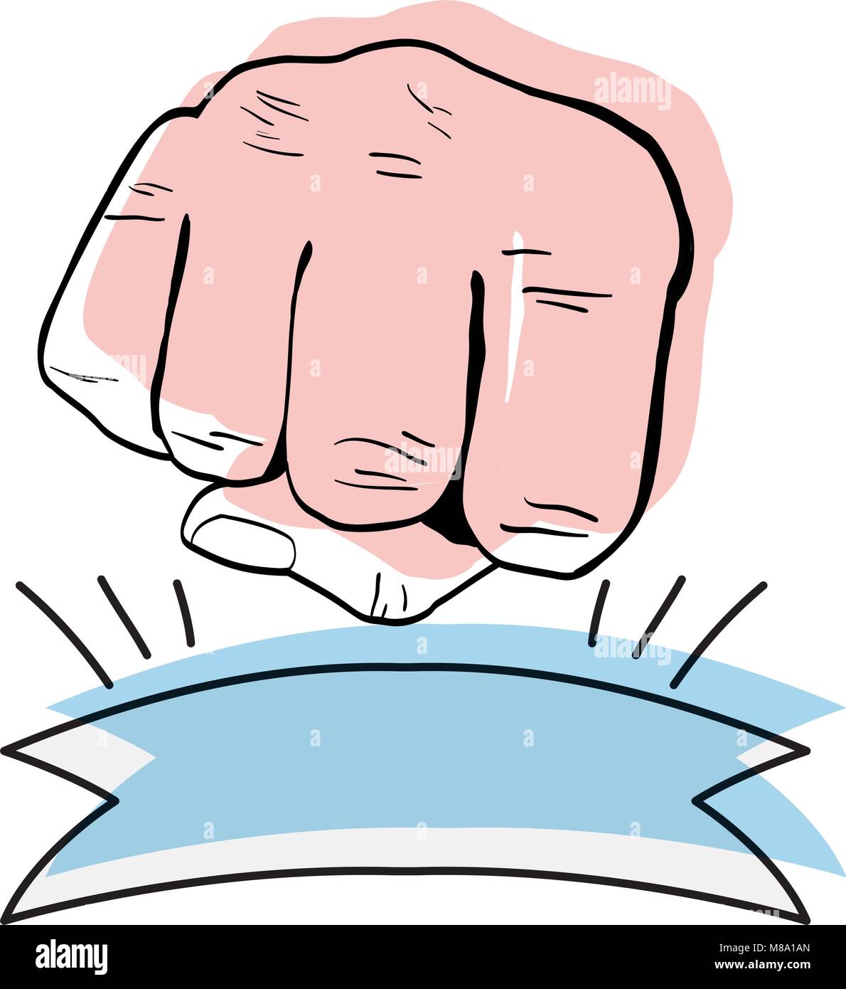 moved color hand oppose protest political revolution Stock Vector Image ...