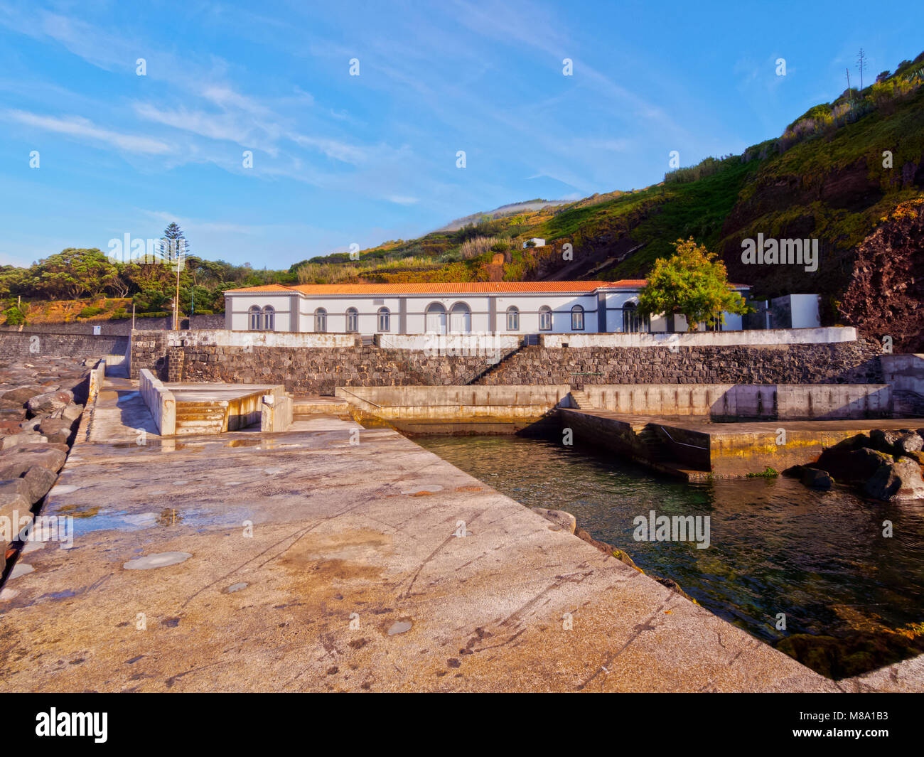 Termas do Carapacho, spa, Graciosa Island, Azores, Portugal Stock Photo ...