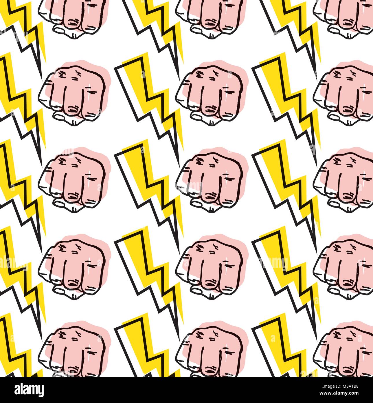 moved color hand oppose revolution and ray background Stock Vector ...