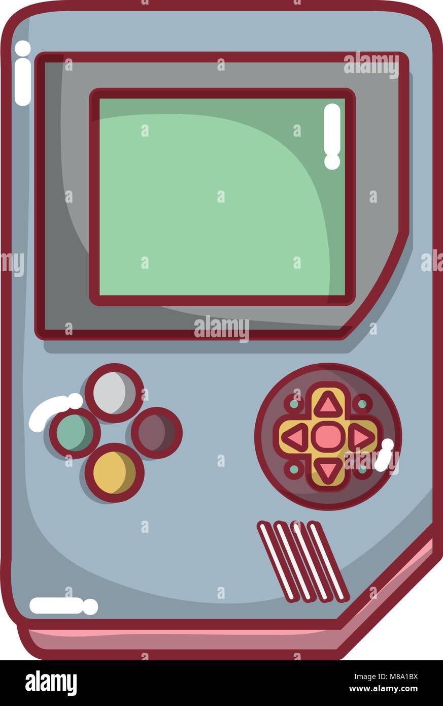 electronic gamepad simulator console design Stock Vector Image & Art ...