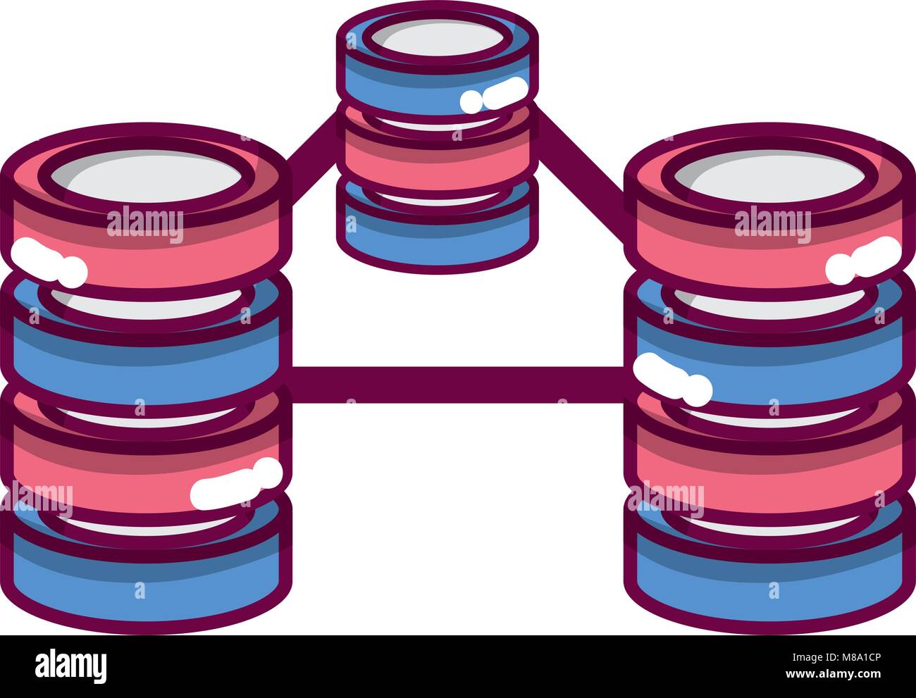 Data routers Stock Vector Images - Alamy