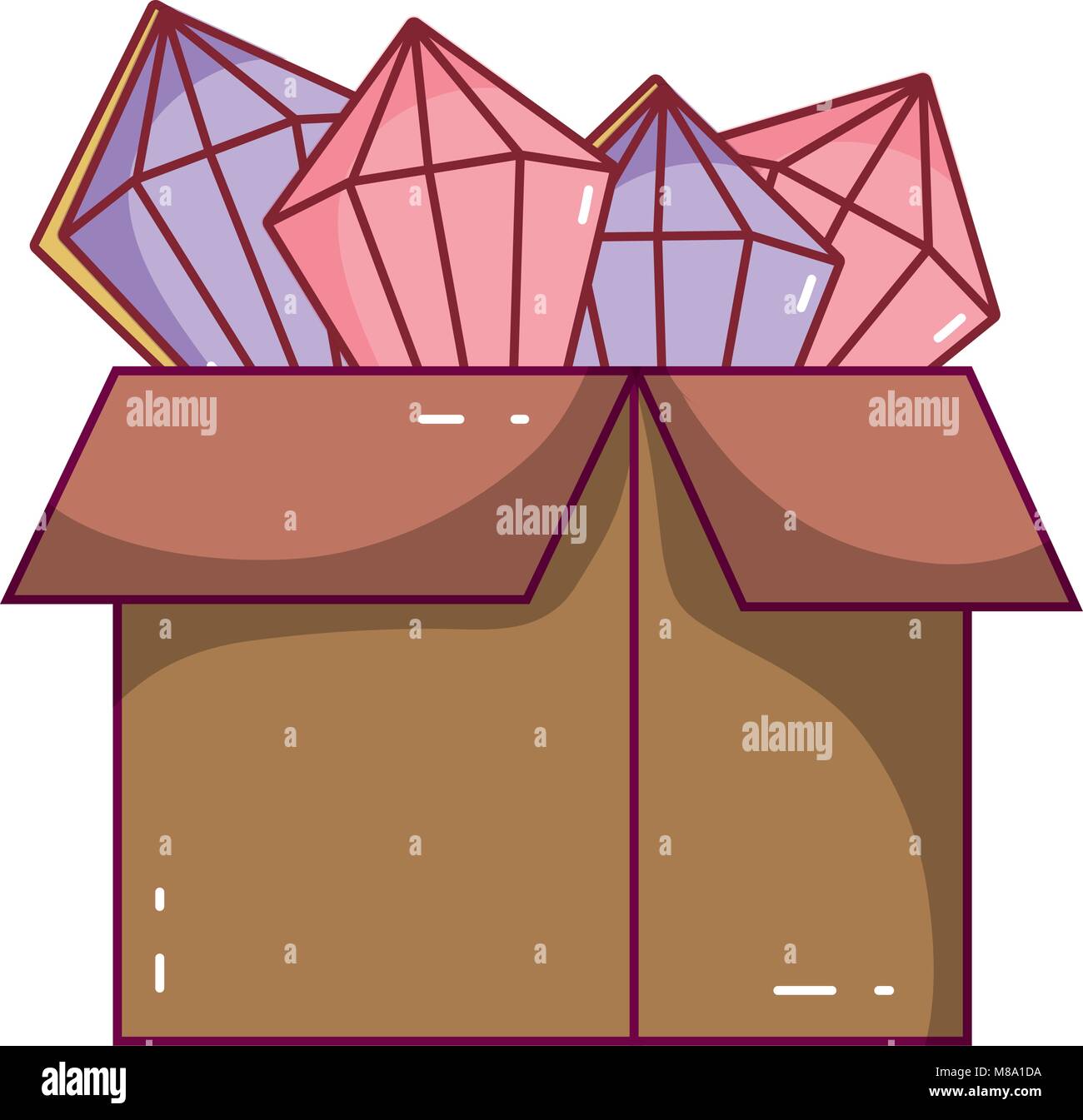 tetrahedron graphic shape inside box package Stock Vector Image & Art ...