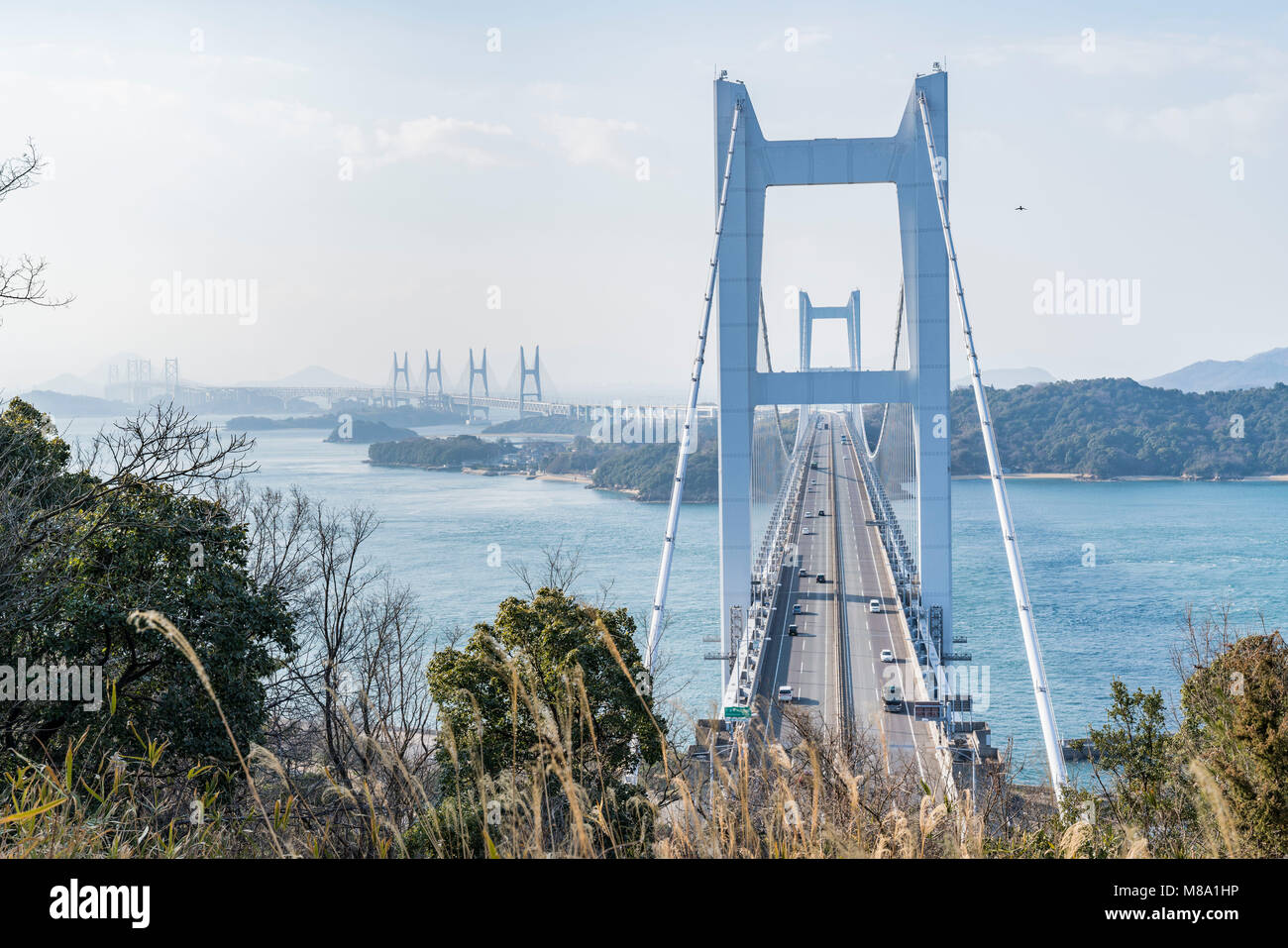 Great Seto Bridge view from Mt.Washu, Kurashiki City, Okayama ...