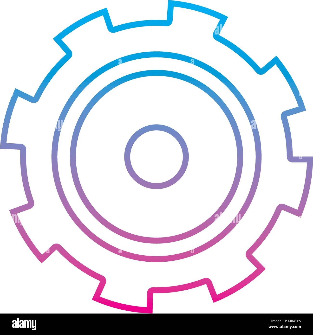 degraded line industry gear process engine machinery Stock Vector Image ...