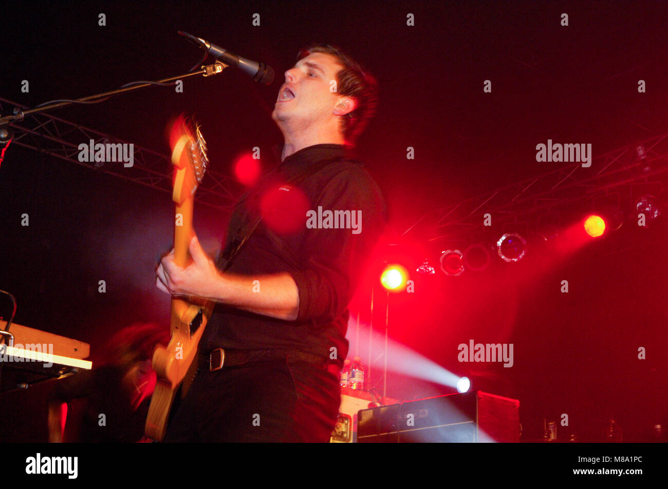 Guitarist/vocalist Dustin Kensrue of Thrice performing at Soma in San ...