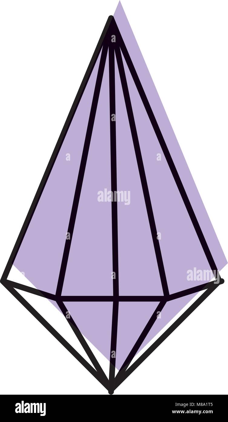 moved color tetrahedron graphic geometric shape style Stock Vector ...