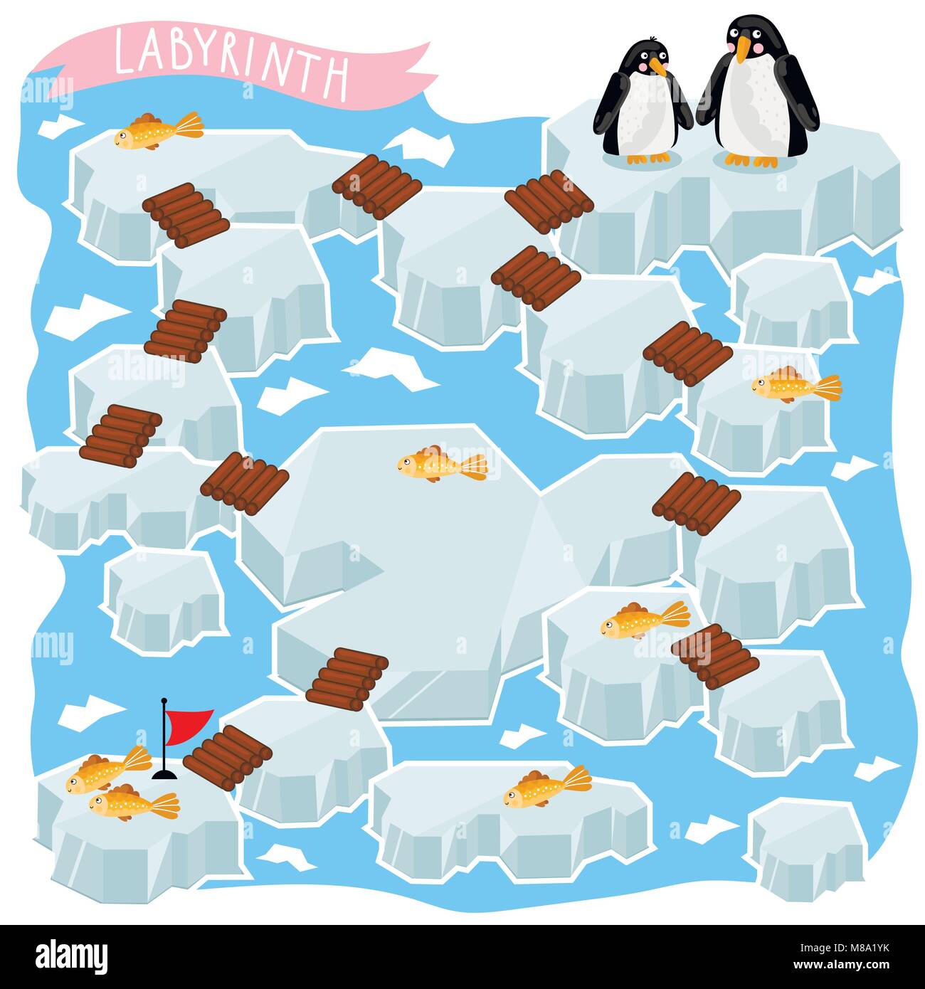 Vector Maze, Logic Game for Kids Stock Vector Image & Art - Alamy