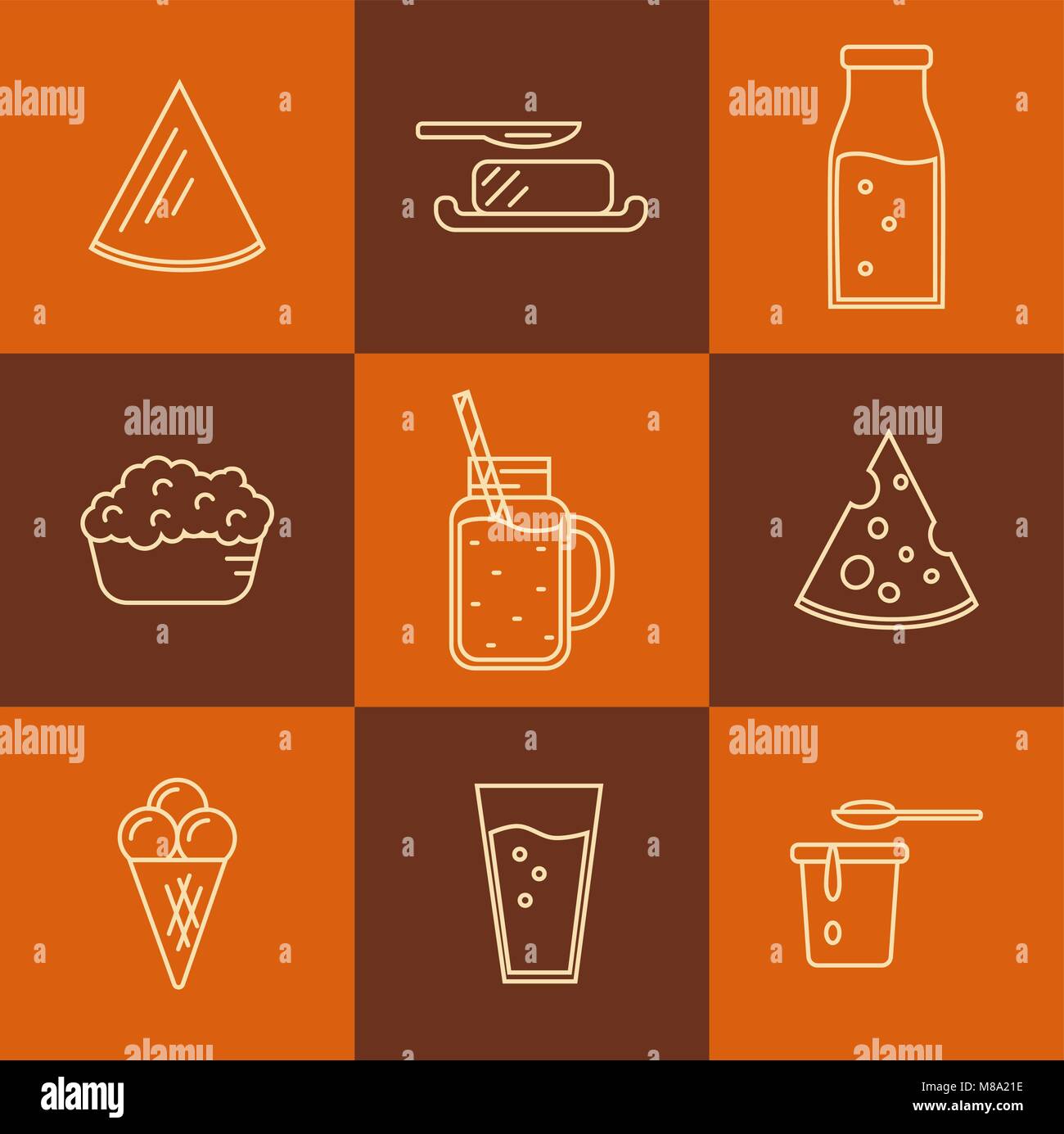 Dairy symbol hi-res stock photography and images - Alamy