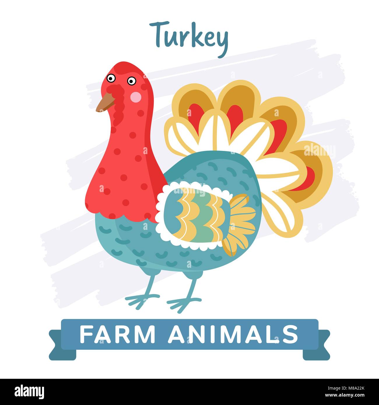 Turkey isolated vector Stock Vector Image & Art - Alamy