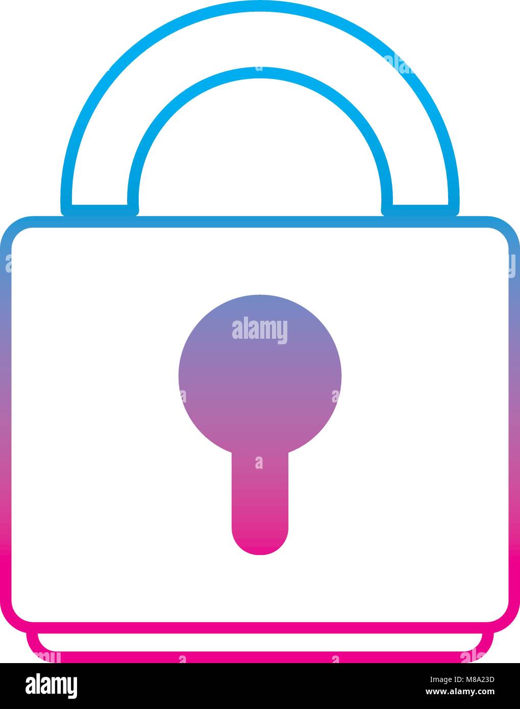 Degraded Line Close Padlock Object To Security Symbol Stock Vector Image And Art Alamy