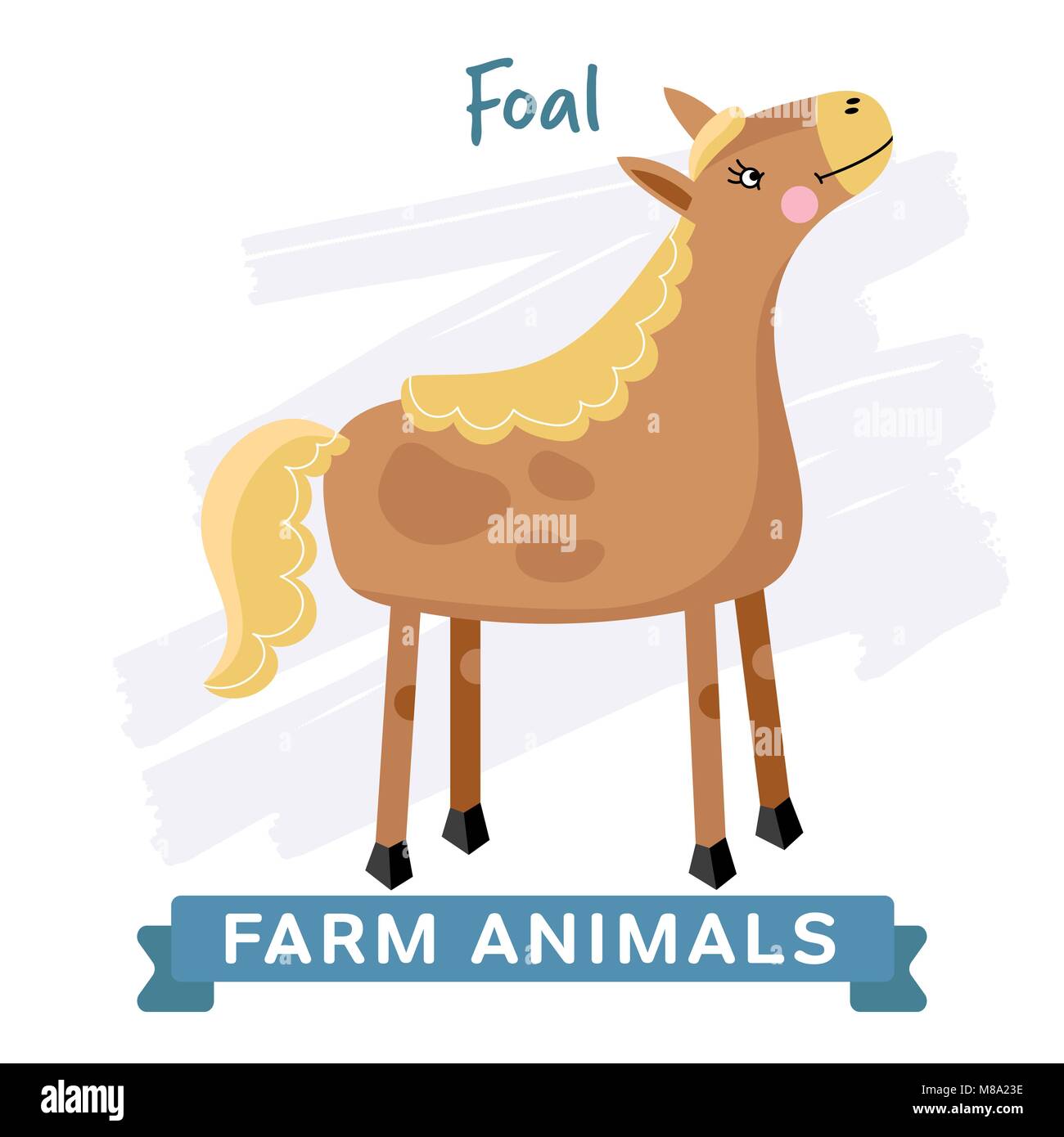 Foal of horse Stock Vector Images - Alamy