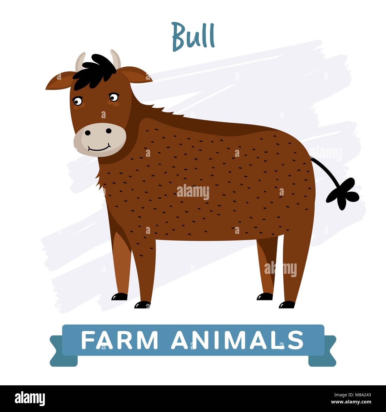 Bull farm Stock Vector Images - Alamy