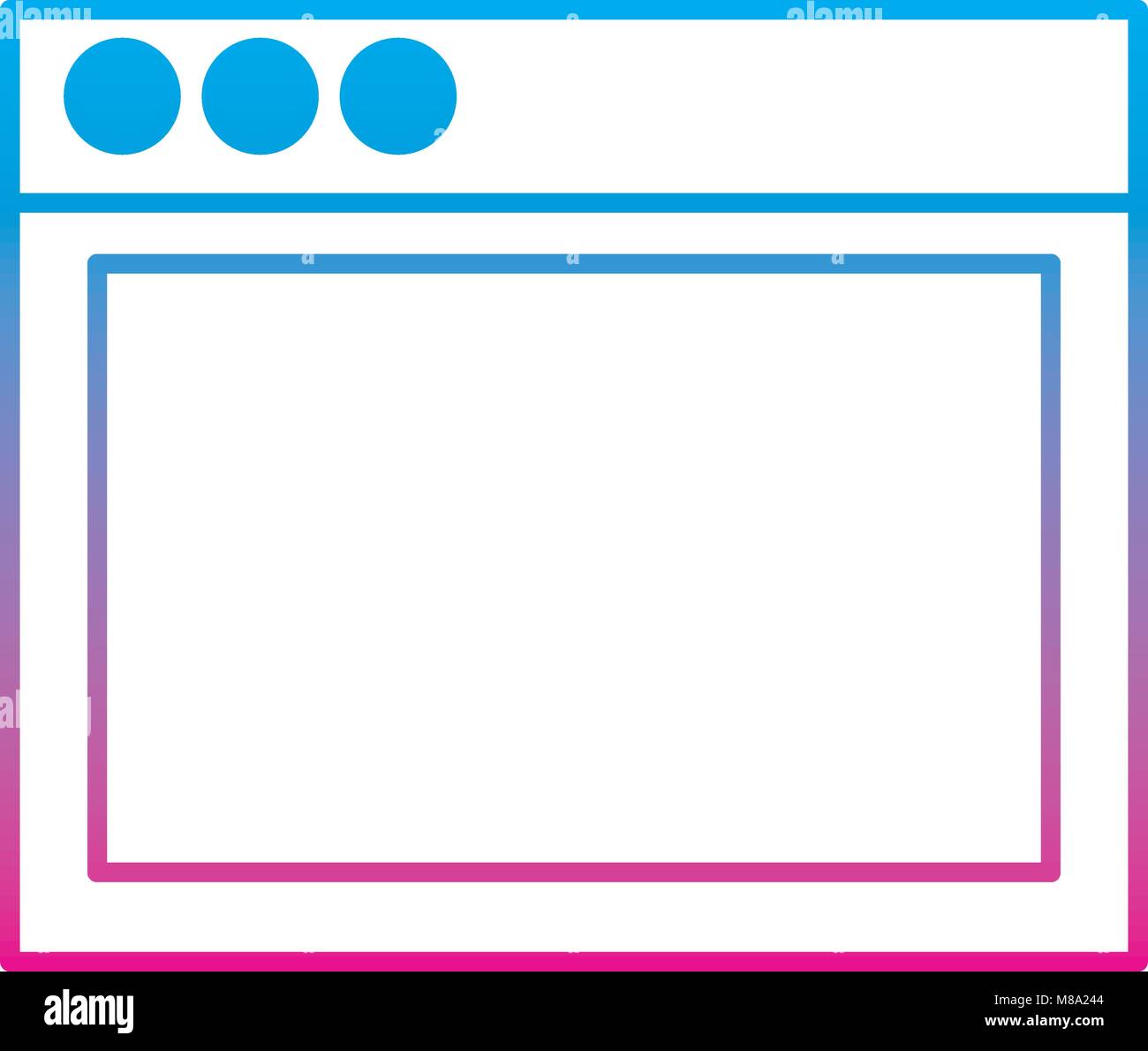 degraded line website internet page computer technology Stock Vector ...