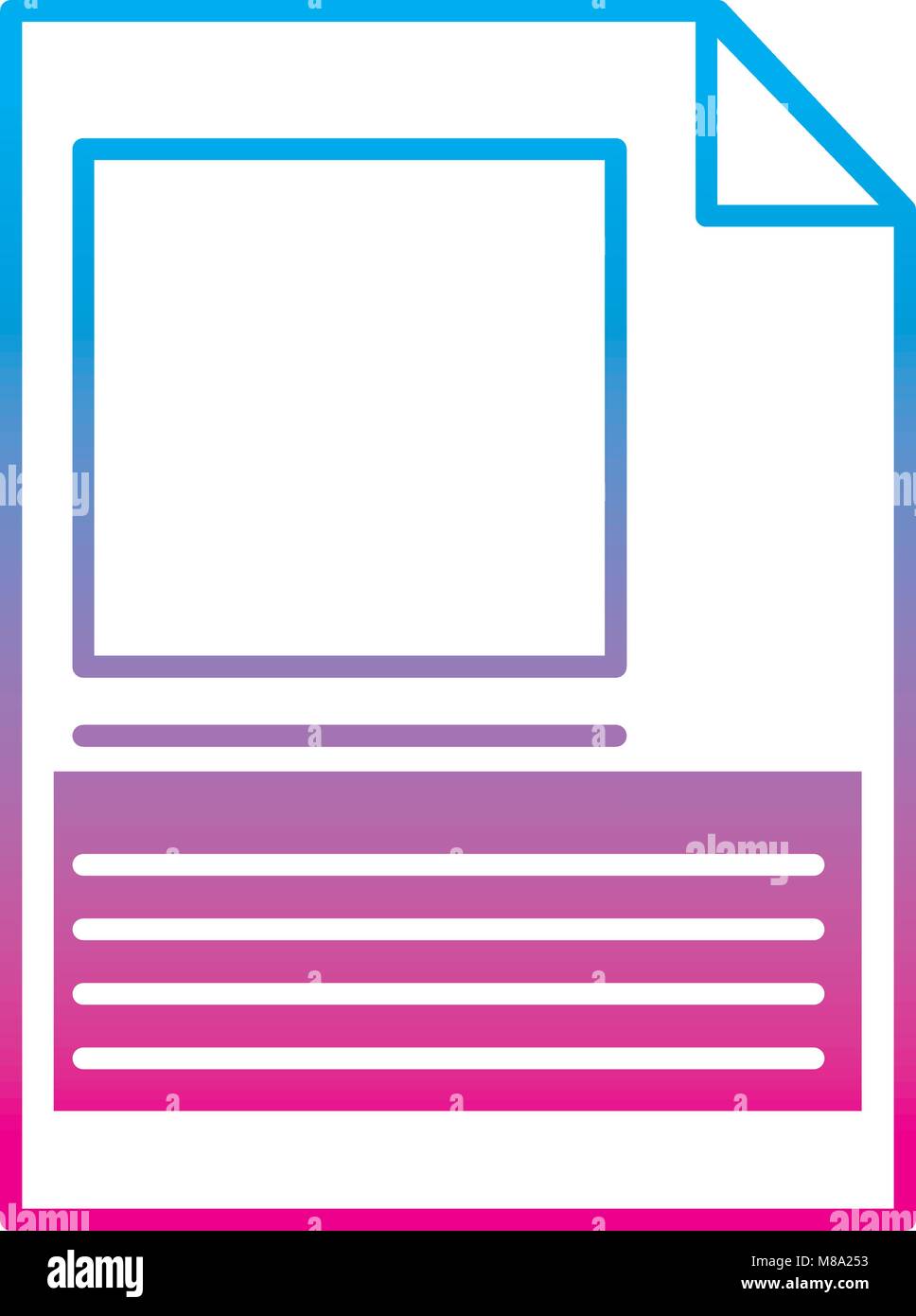 degraded line business paper document office information Stock Vector ...