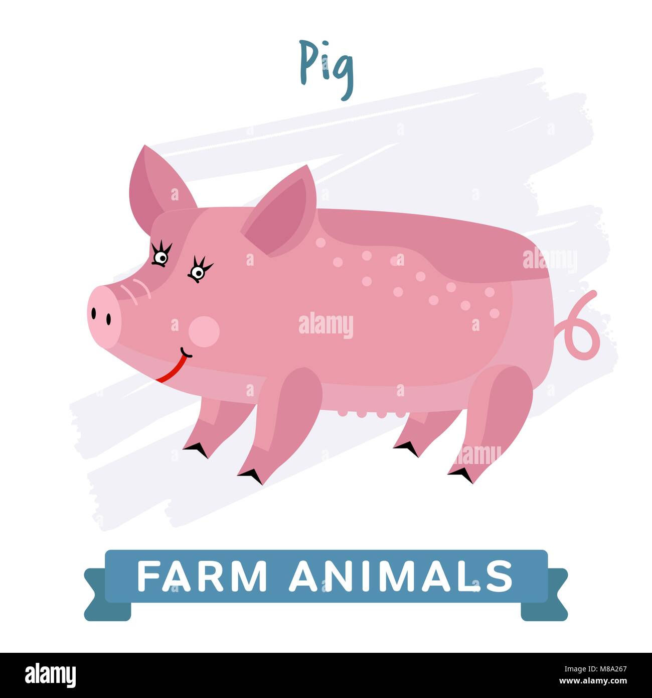 Pig isolated, vector Stock Vector Image & Art - Alamy